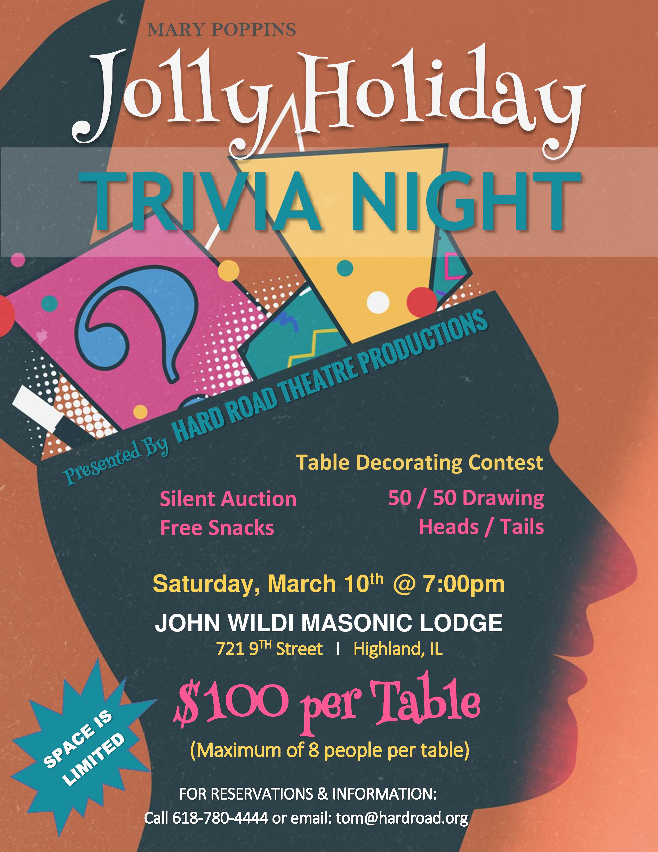 It s A Jolly Holiday Trivia Night Hard Road Theatre It s A Jolly Holiday Trivia Night Hard Road Theatre